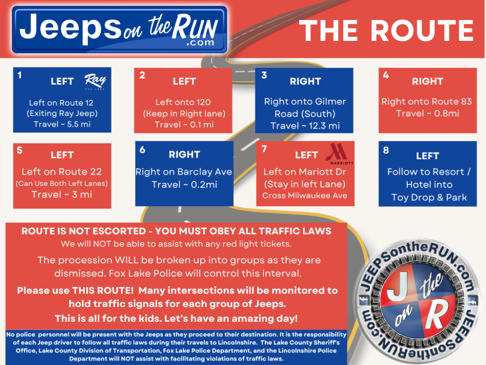 2025 Toys for Tots Run | Jeeps on the Run